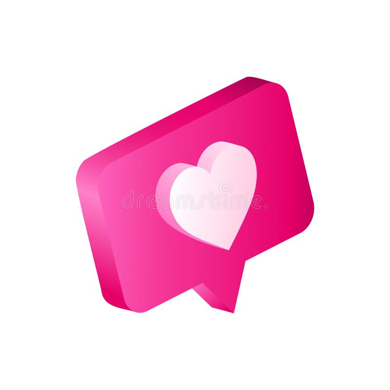 Graphic Like Notification Icon Stock Vector - Illustration of element ...