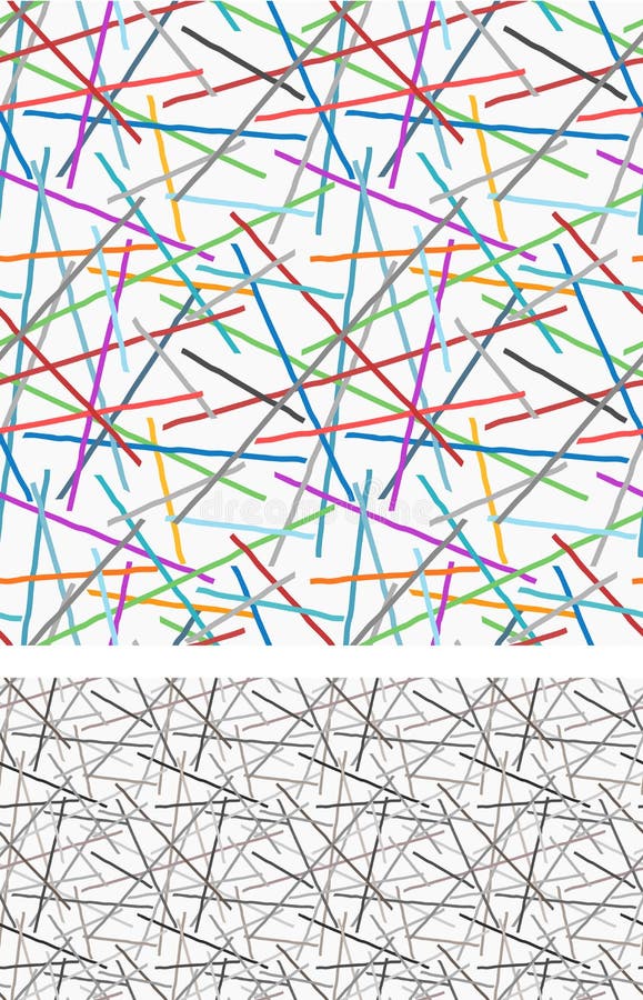 Graphic Lines and Colors Seamless Pattern Stock Vector - Illustration ...