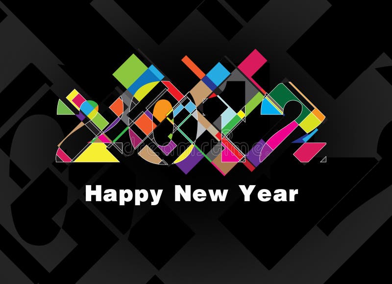 Graphic logo 2012 stock illustration. Illustration of celebration ...