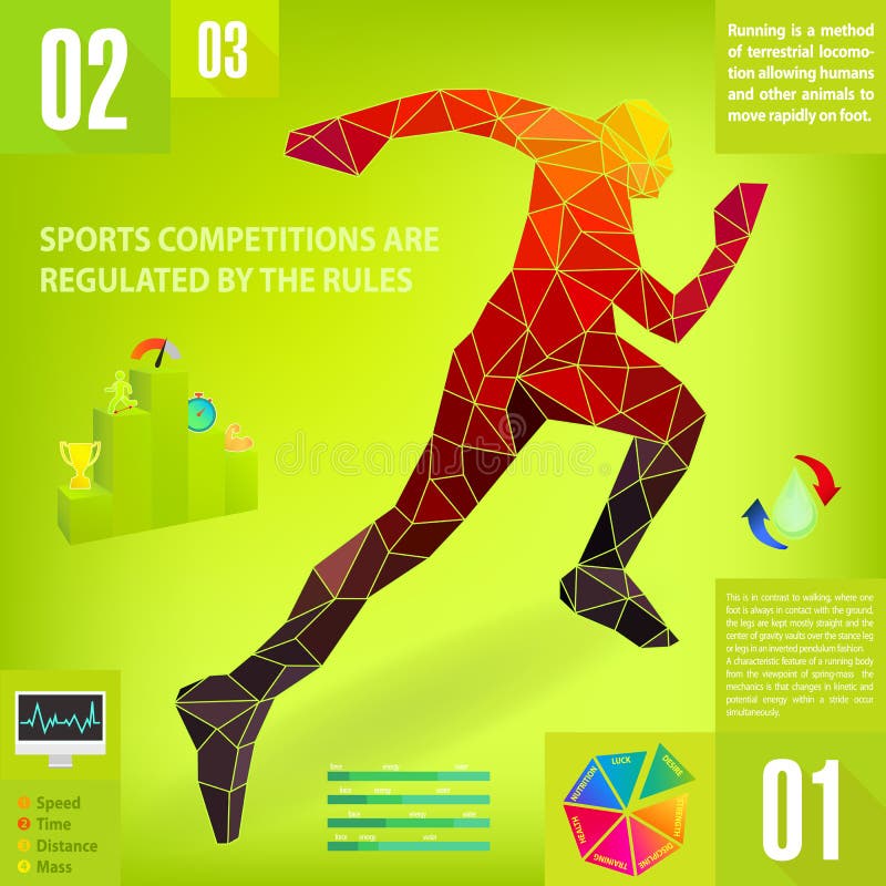 Graphic man sport, vector stock vector. Illustration of infographic ...