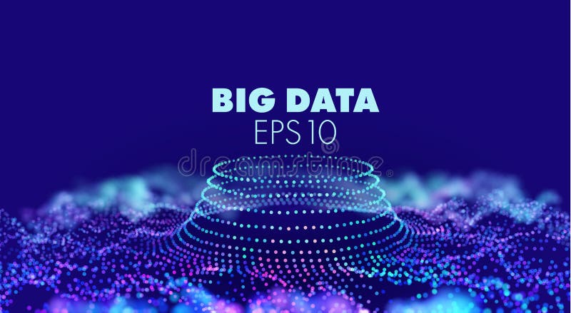 Cyber Stream on Dark Background. Motion Vector Illustration ...