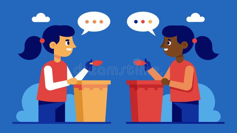 A Graphic Novel Style Illustration of Two Characters Facing Off in a ...