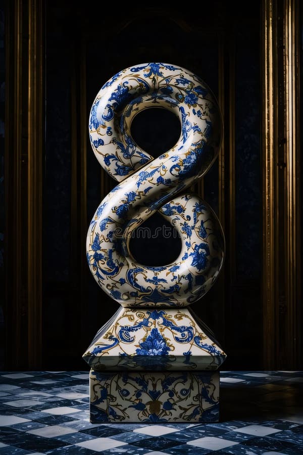 The Image of the Gothic Letter 8 in a Classic Style Stock Illustration ...