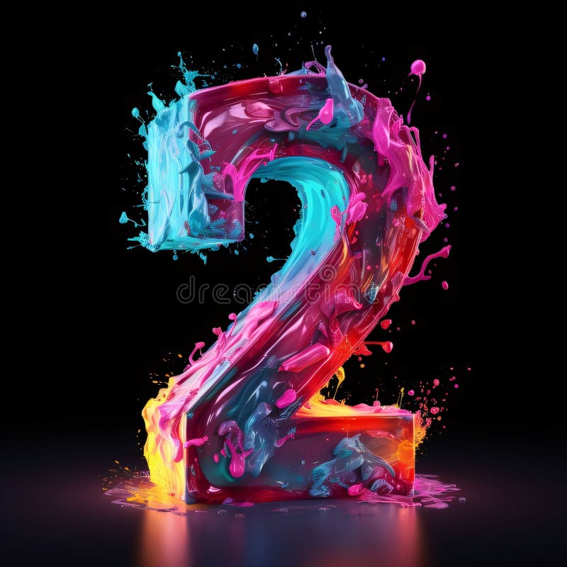 Multicolored Art Alphabet Numbers Stock Illustrations – 351 ...