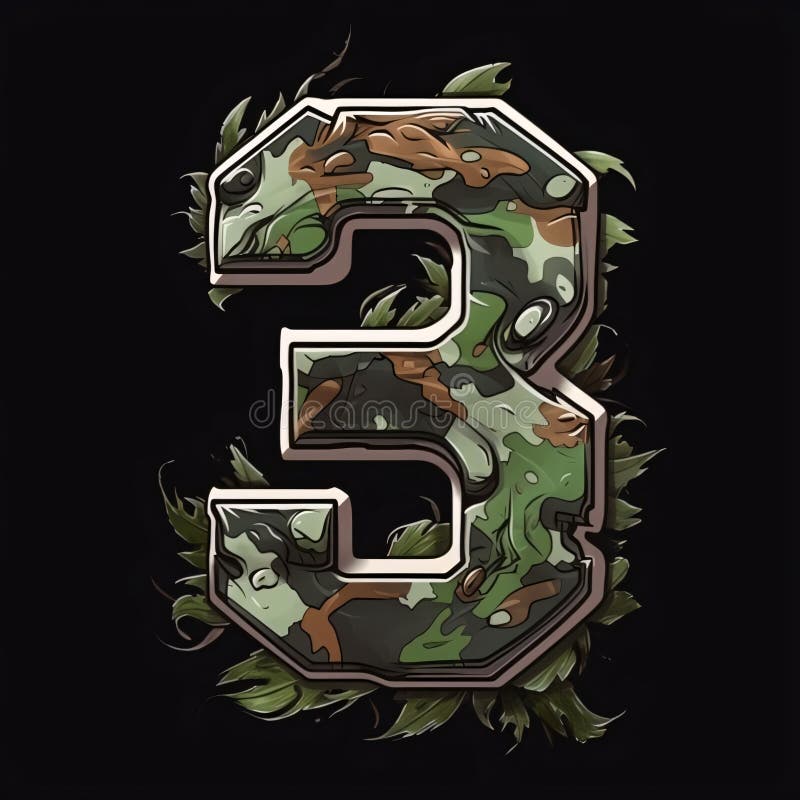 Camouflage Numbers Stock Illustrations – 200 Camouflage Numbers Stock ...