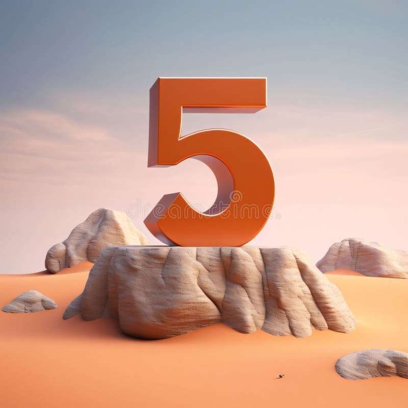 The Sand in the Desert. 3d Render Stock Illustration - Illustration of ...