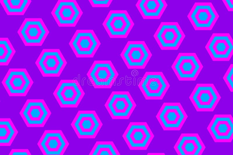 A Graphic Pattern of Colorful Hexagon Shape in Front of Color Backdrop ...