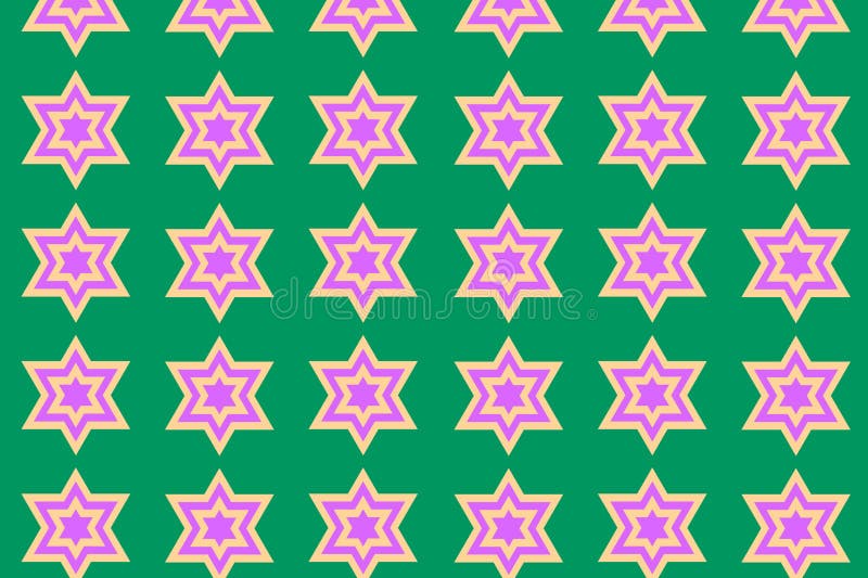 A Graphic Pattern of Colorful Hexagram Shape in Front of Color Backdrop ...