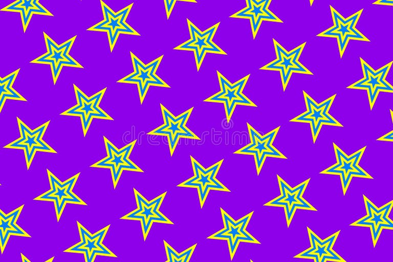 A Graphic Pattern of Colorful Star Shape in Front of Color Backdrop ...