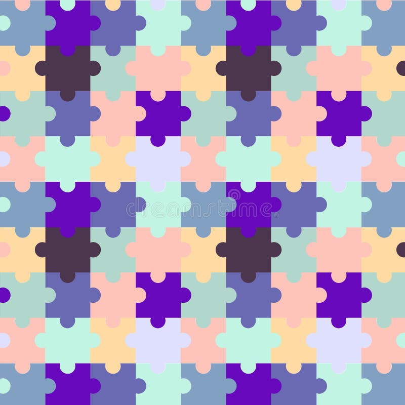 Graphic Pattern with Puzzles. Great Element for Your Design Stock ...