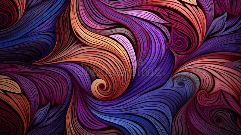 Graphic Patterns with Drawings Stock Illustration - Illustration of ...