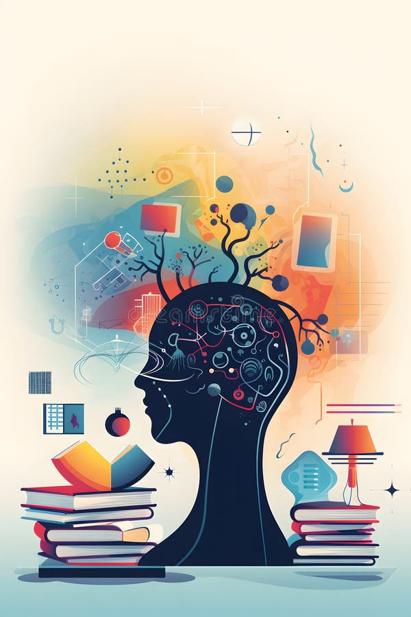 Graphic of Person S Head with Tree Growing Out of it. Generative AI ...