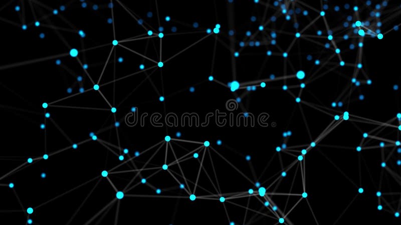 Graphic Plexus Background. Abstract Polygonal Loop Background with Connected Lines and Dots ...