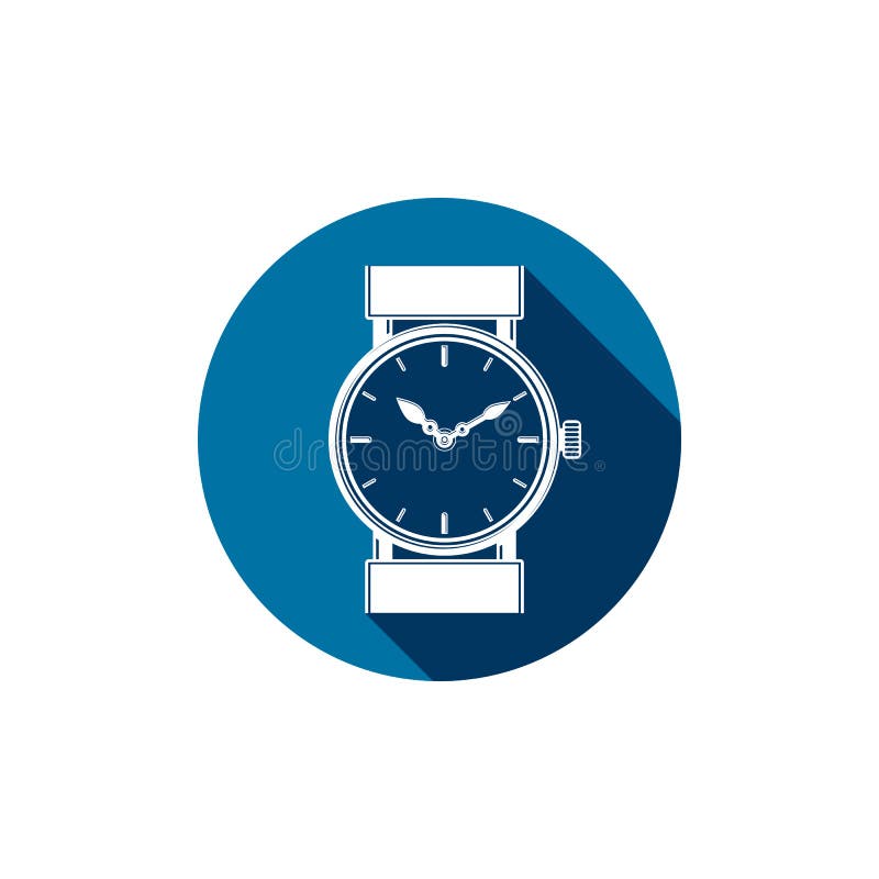 Graphic Pocket Watch Illustration. Wristwatch with Dial Stock Vector ...