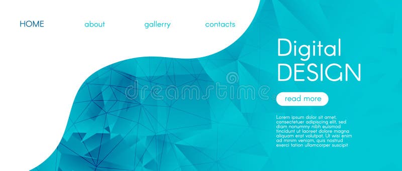 Graphic Polygon Presentation. Gradient Technology Stock Vector ...