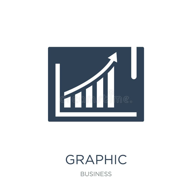 Graphic Progression Icon in Trendy Design Style. Graphic Progression ...