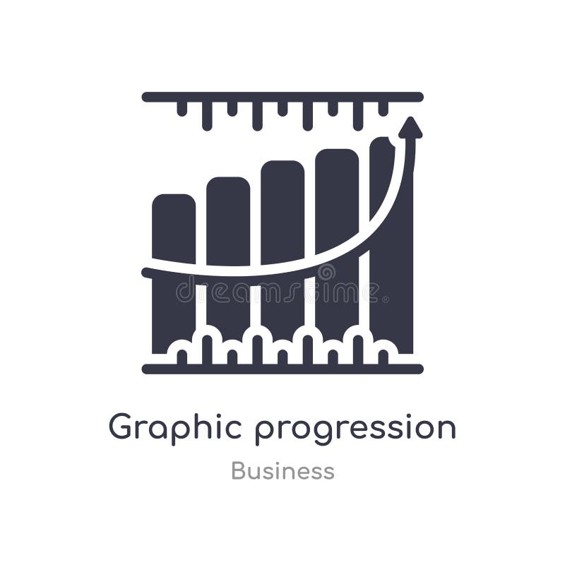 Linear Graphic Progression Icon From Business Outline Collection. Thin ...