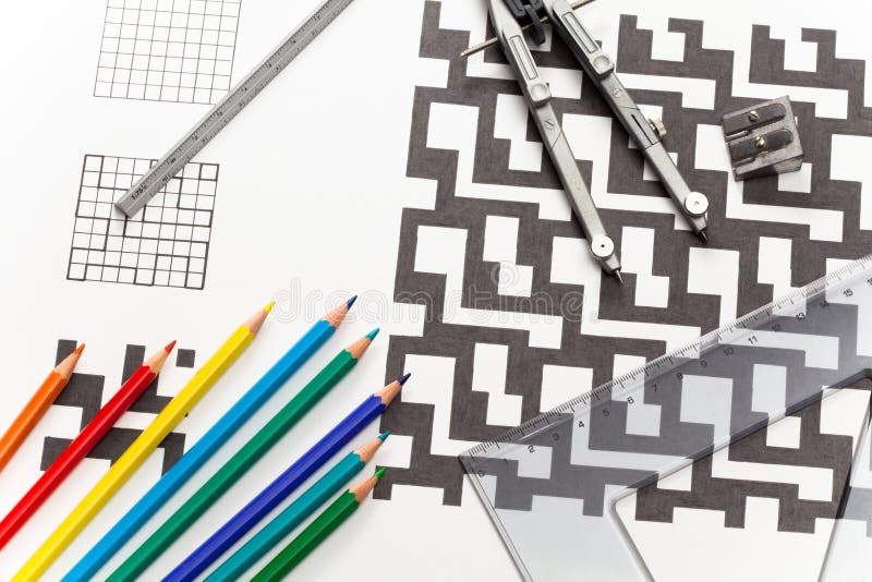 Graphic project stock image. Image of isolated, architect - 18791203