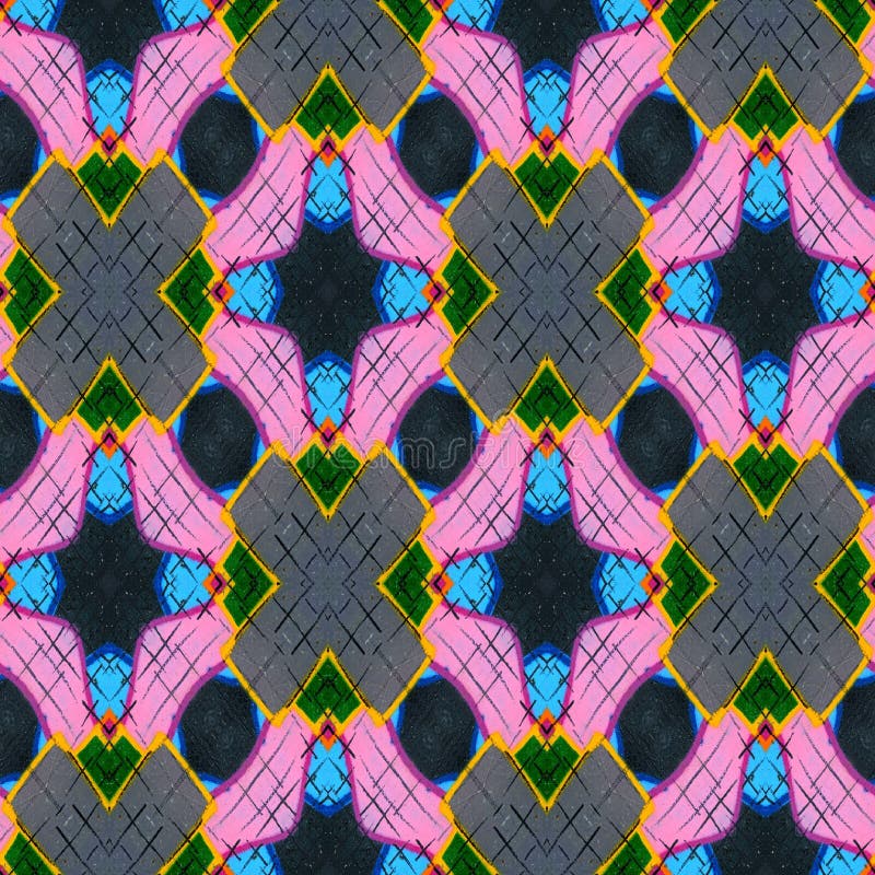 Graphic Repeating Color Pattern. Seamless Abstract Pattern for Fabric ...