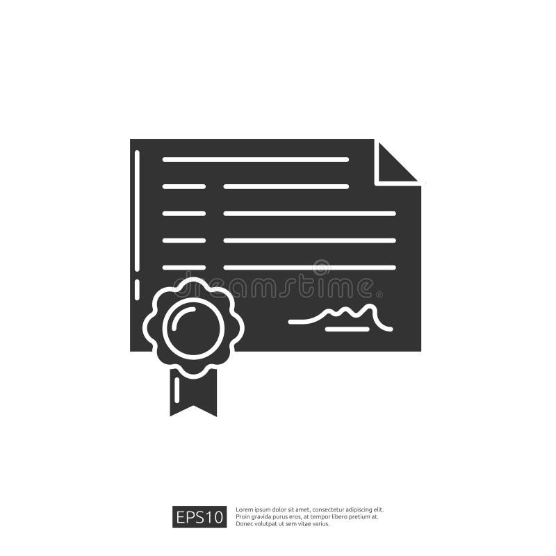 A Graphic Representation of a Certificate with a Seal, Symbolizing ...