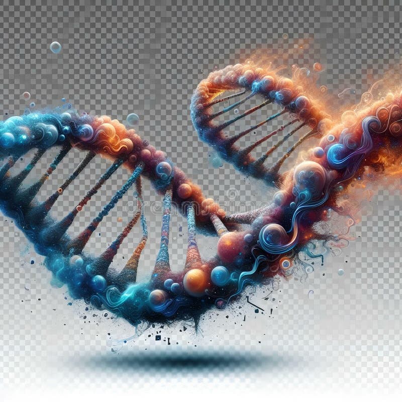 Artistic Image of the Dna Double Helix Stock Illustration ...