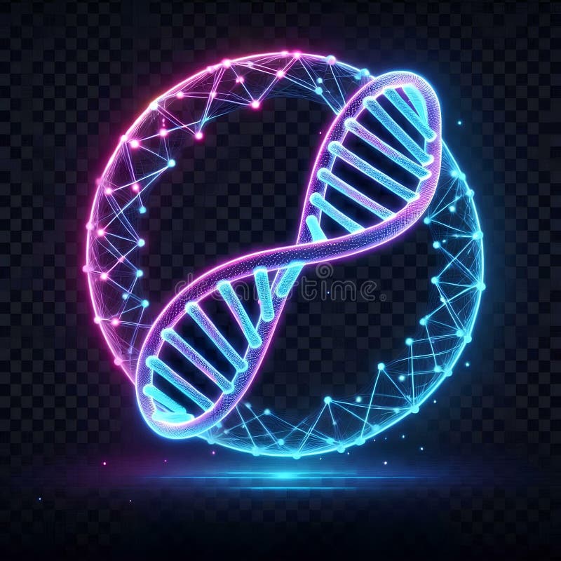 Artistic Image of the Dna Double Helix Stock Illustration ...