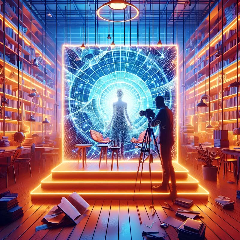 Image of a Lucid Dream with 3d Light Stock Illustration - Illustration ...