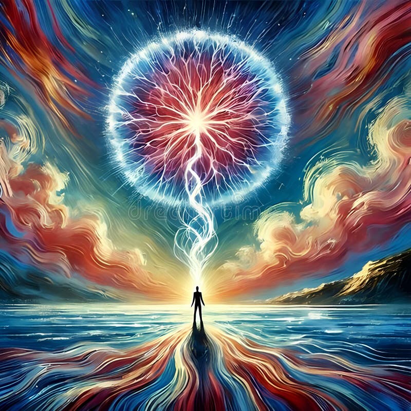 Illustration that Represents the Expansion of Consciousness Deep ...