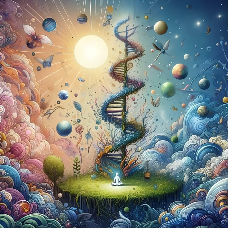 Illustration that Represents the Expansion of Consciousness Deep ...