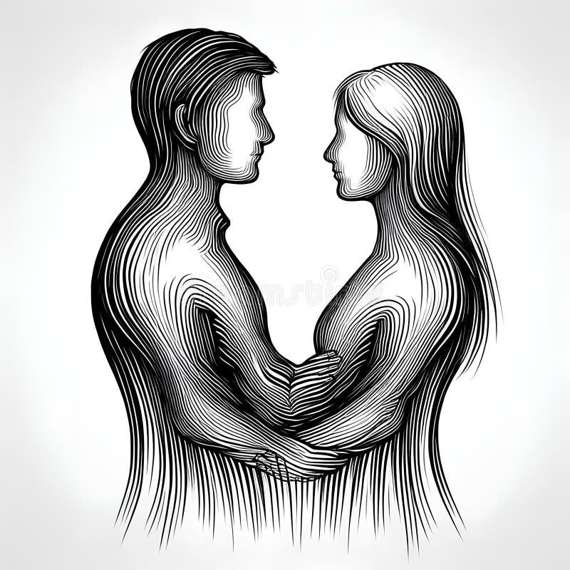 Artistic Illustration about Ambiguity and Choices Stock Illustration ...