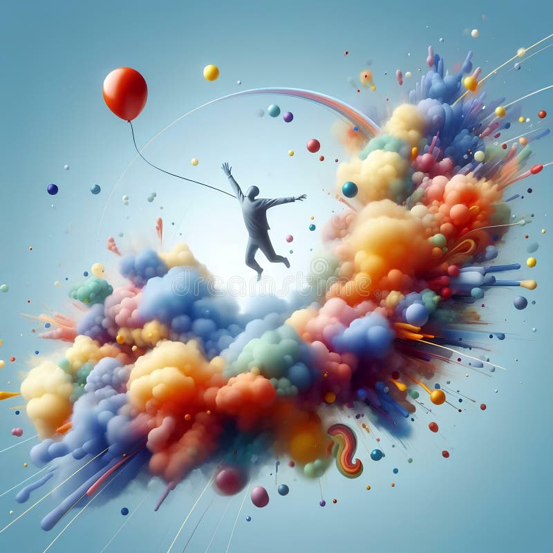 Artistic Illustration about Ambiguity and Choices Stock Illustration ...