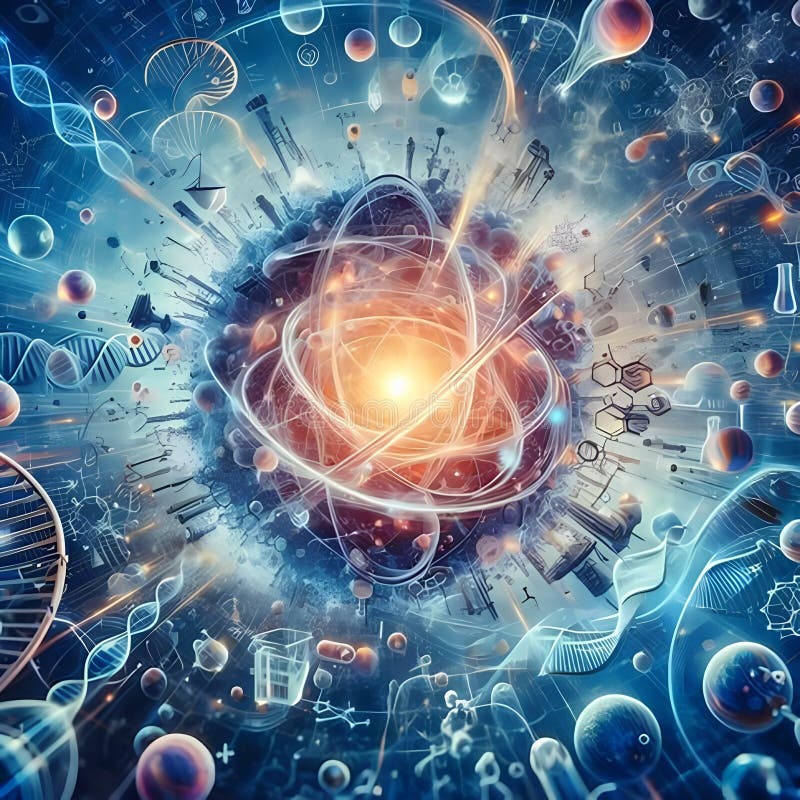 Illustration about the Science Developed by Humanity Stock Illustration ...