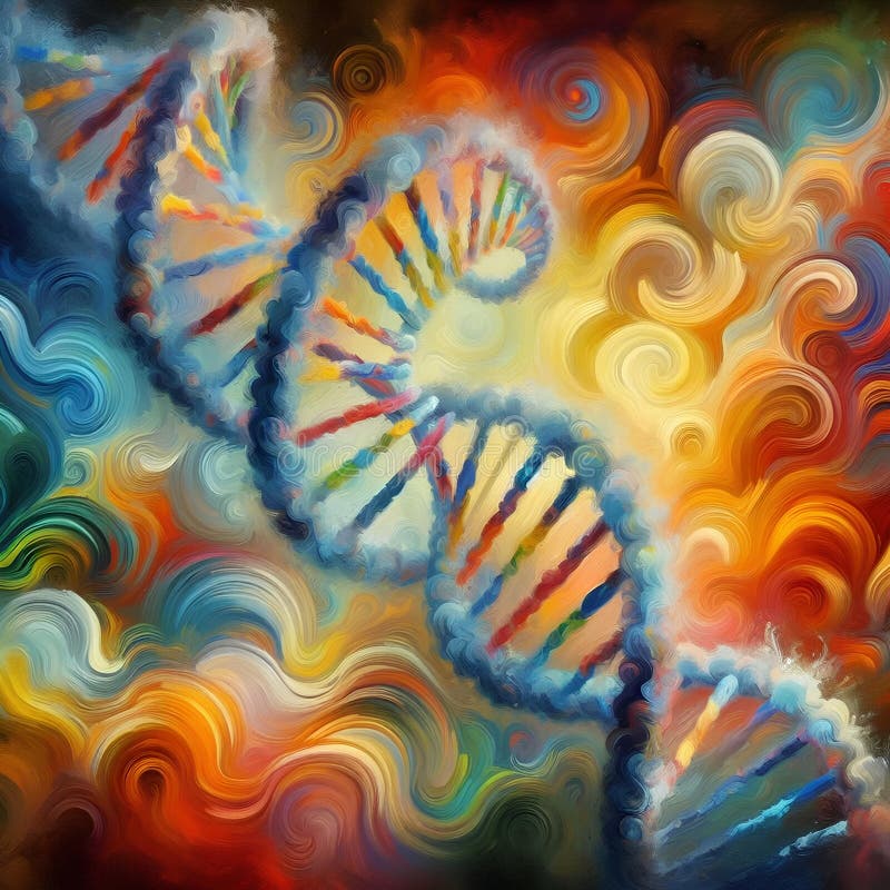 Illustration of the Dna Double Helix 46 Stock Illustration ...