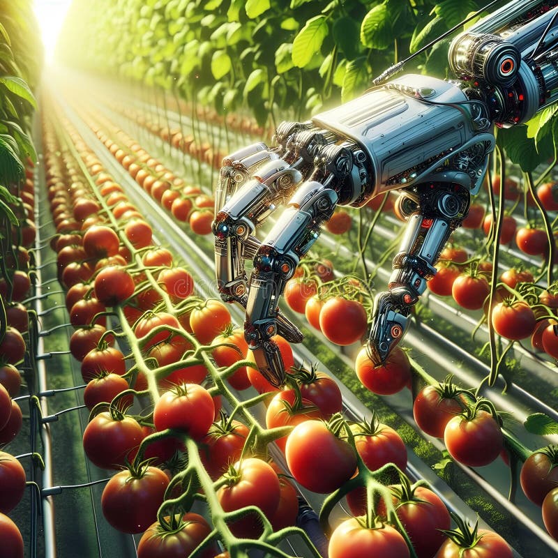 Image of Cybertechnology Helping in Agriculture Stock Illustration ...