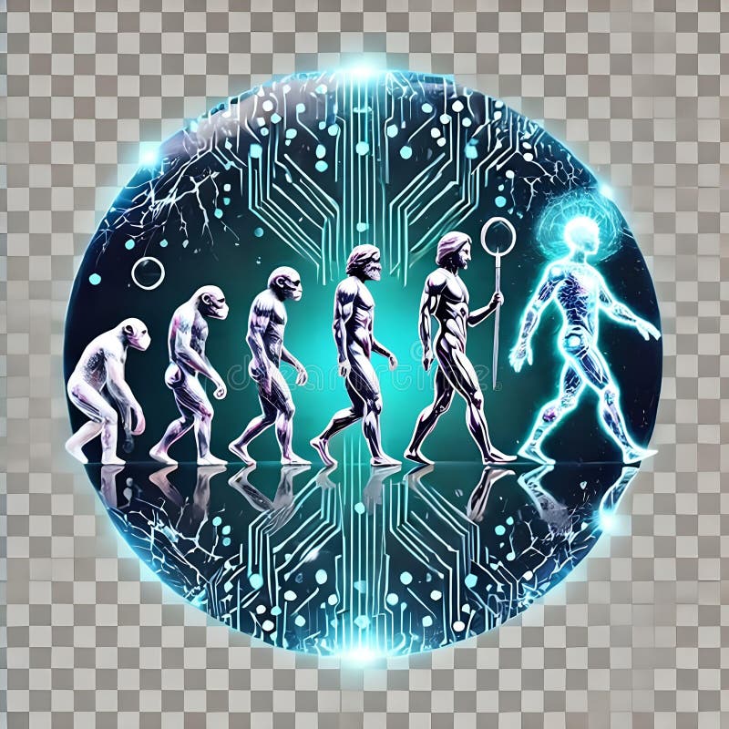 Illustration of the Evolution of Humanity Stock Illustration ...