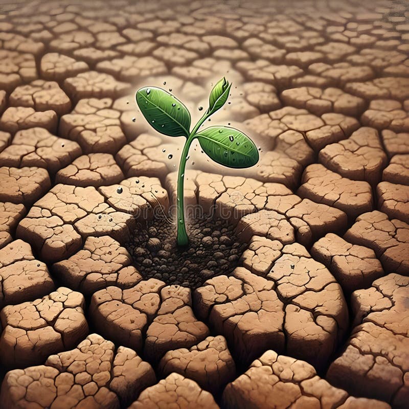 Plant that Symbolizes Hope and Rebirth Stock Illustration ...