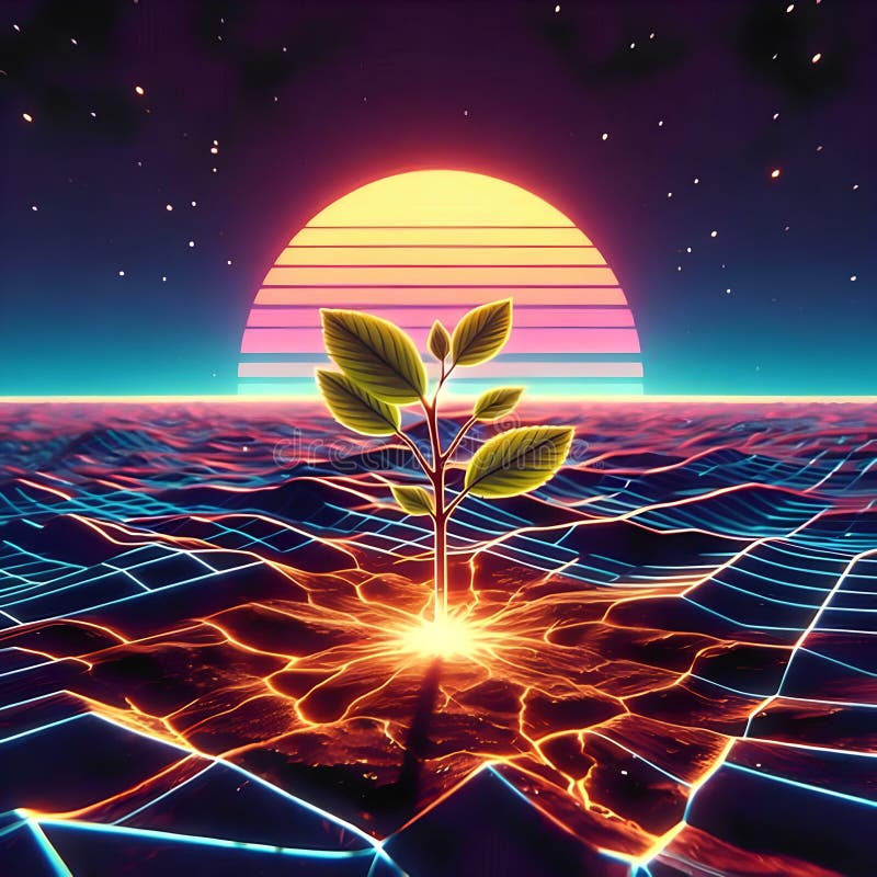 Plant that Symbolizes Hope and Rebirth Stock Illustration ...