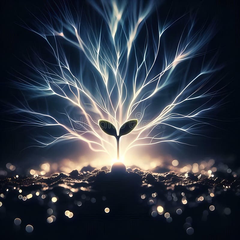 Plant that Symbolizes Hope and Rebirth Stock Illustration ...