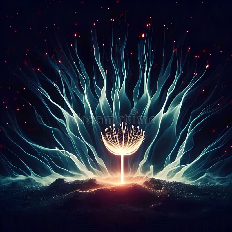 Plant that Symbolizes Hope and Rebirth Stock Illustration ...