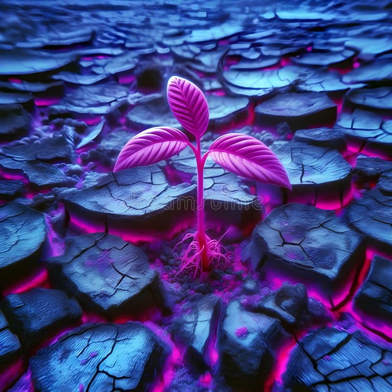 Plant that Symbolizes Hope and Rebirth Stock Illustration ...