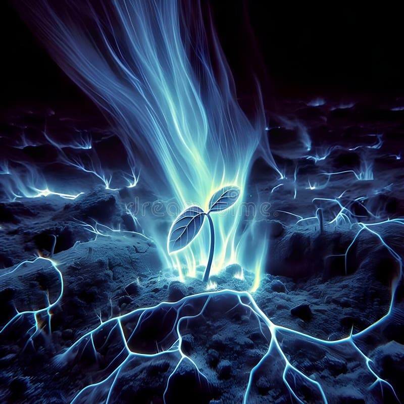 Plant that Symbolizes Hope and Rebirth Stock Illustration ...