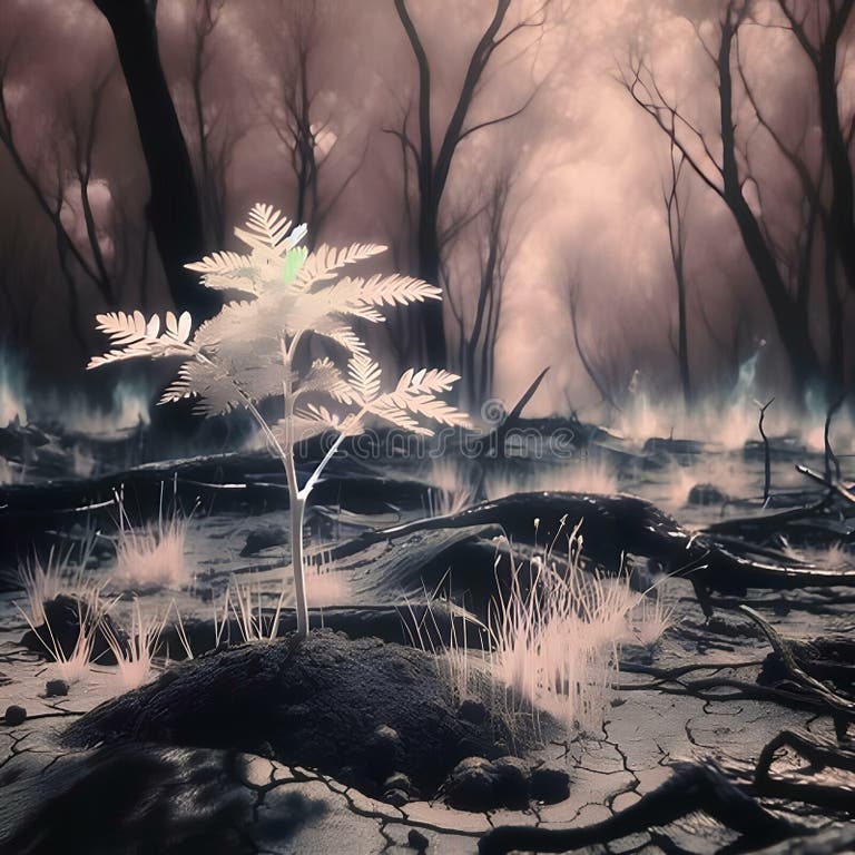 Plant that Symbolizes Hope and Rebirth Stock Illustration ...