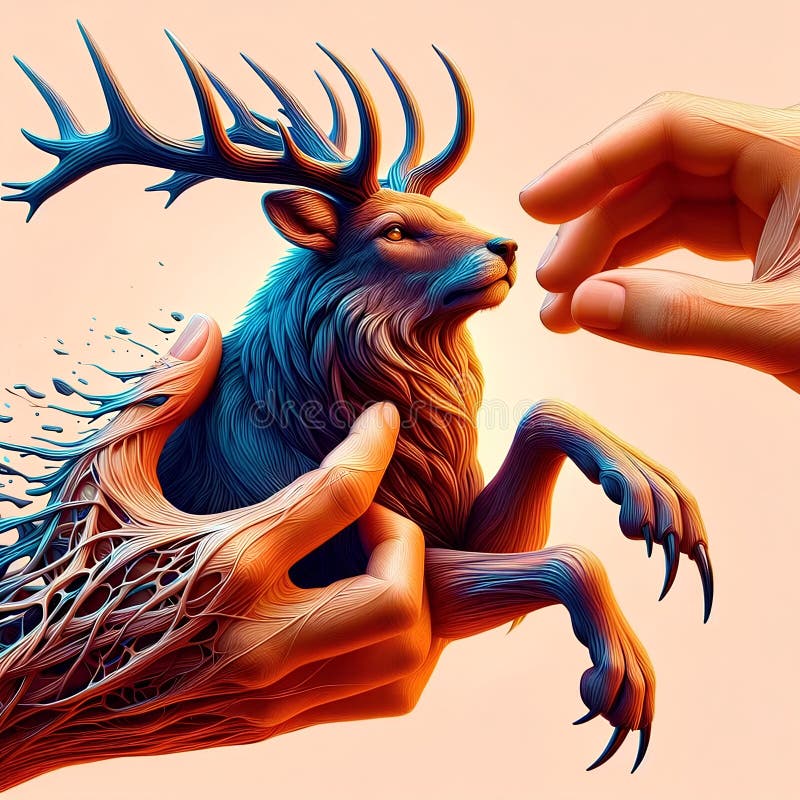 Illustration of a Mystical Creature in 3d Stock Illustration ...