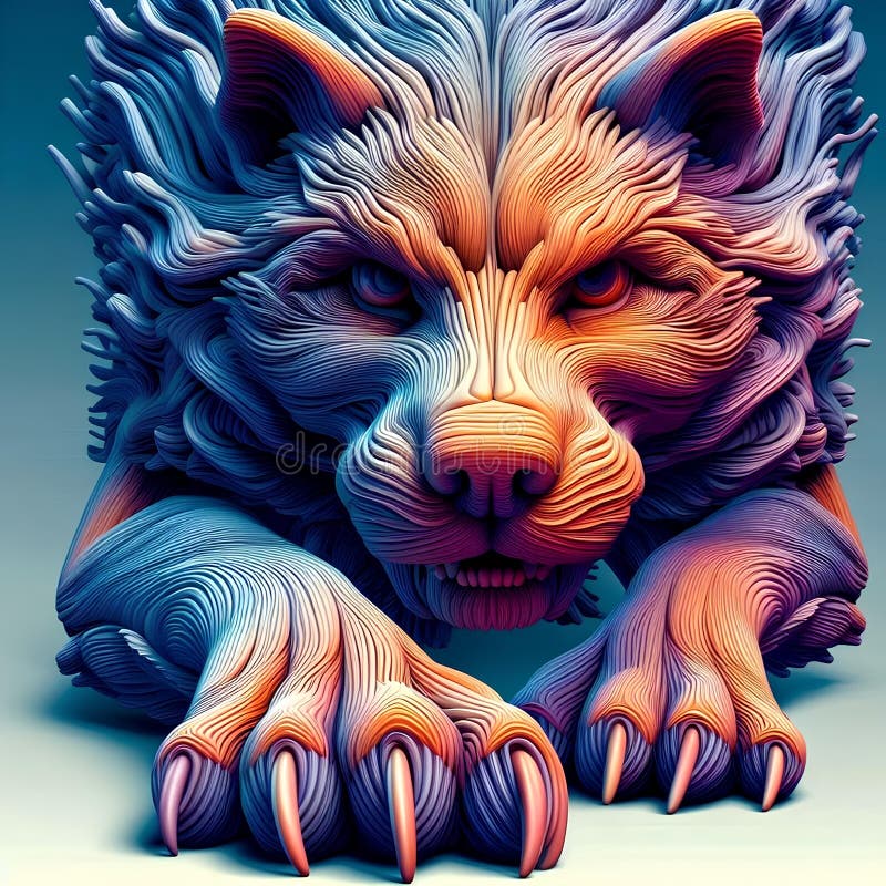 Illustration of a Mystical Creature in 3d Stock Illustration ...