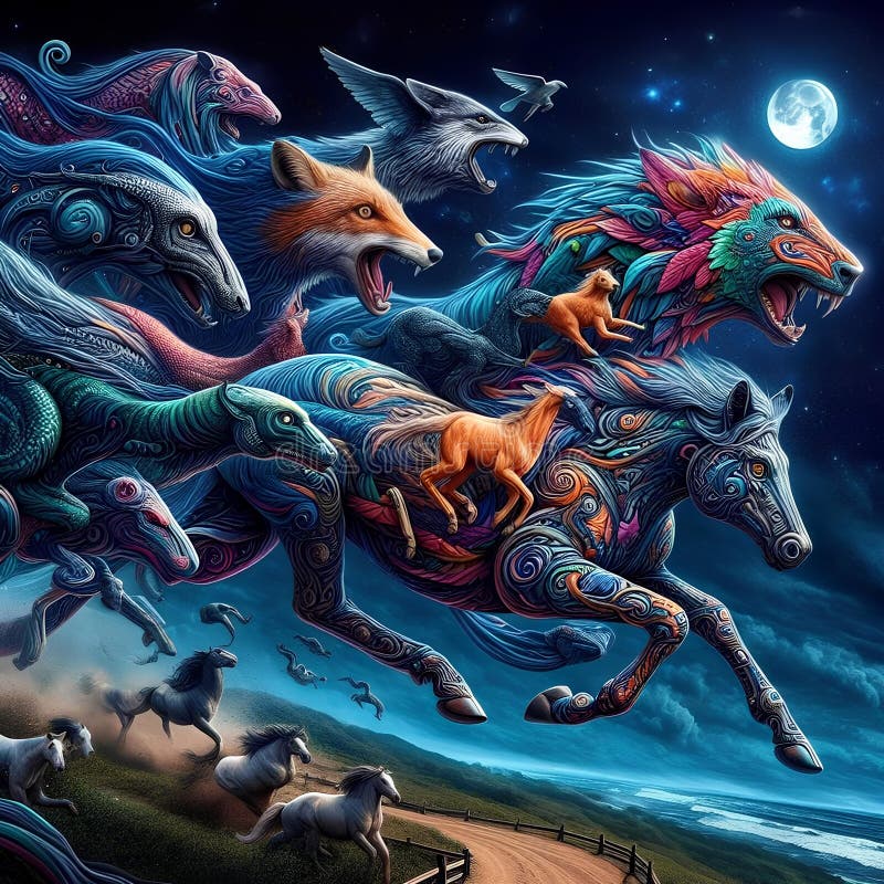 Illustration of a Mystical Creature in 3d Stock Illustration ...