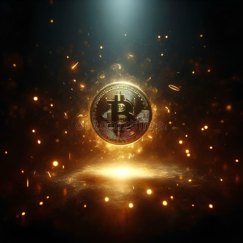 3d Illustrative Image of Bitcoin Currency Stock Illustration ...