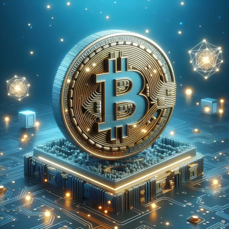3d Illustrative Image of Bitcoin Currency Stock Illustration ...