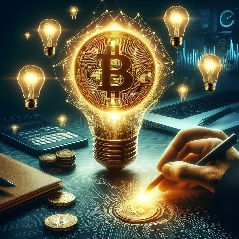 3d Illustrative Image of Bitcoin Currency Stock Illustration ...