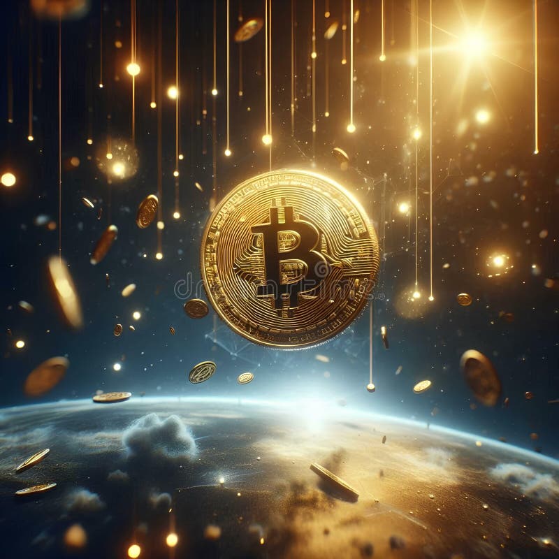 3d Illustrative Image of Bitcoin Currency Stock Illustration ...