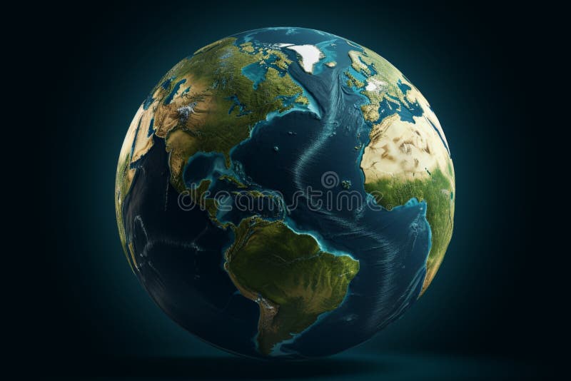 Graphic Representation of the Earth Globe Stock Illustration ...